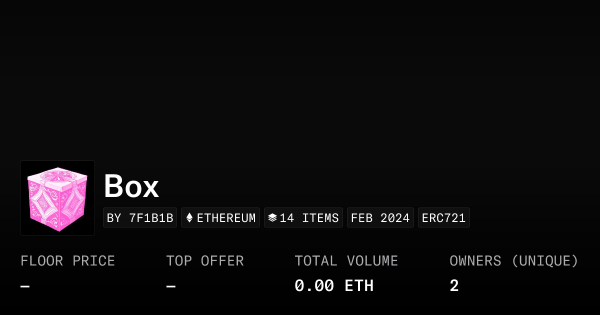 Box - Collection | OpenSea