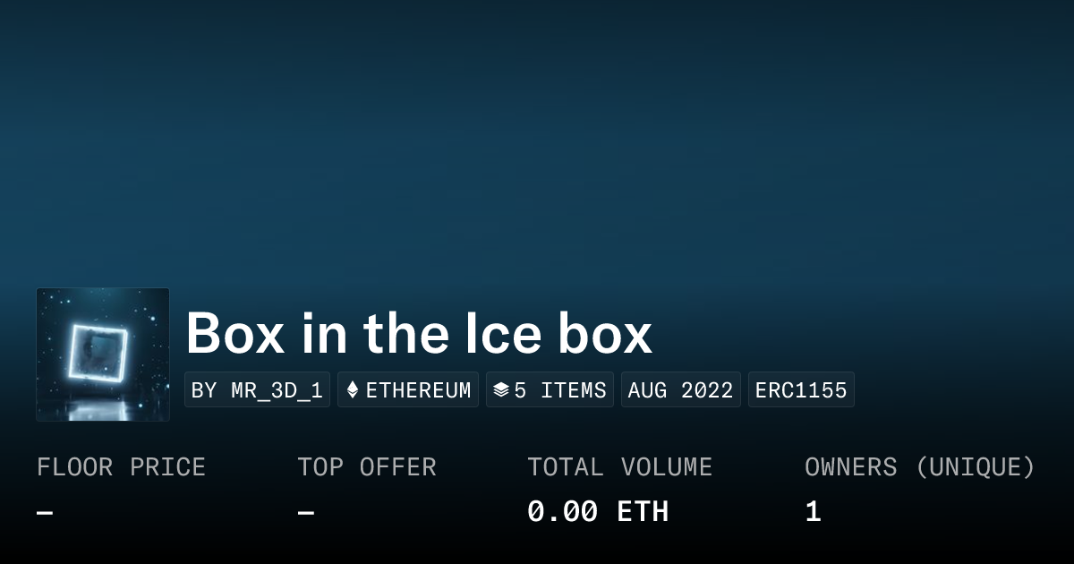 Box in the Ice box - Collection | OpenSea