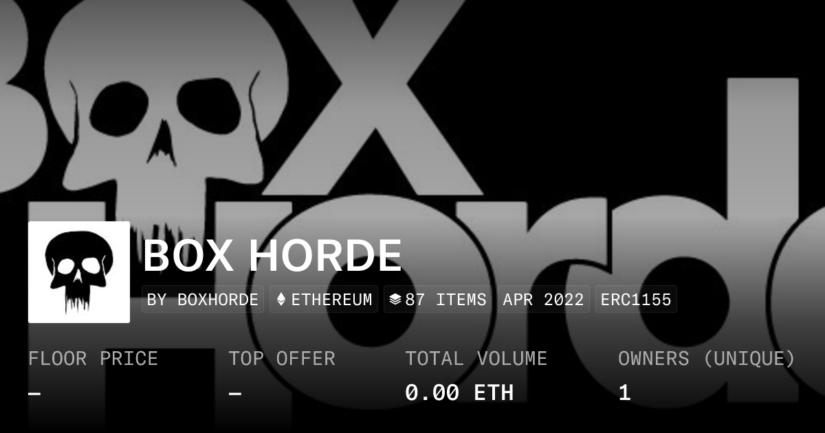 BOX HORDE - Collection | OpenSea