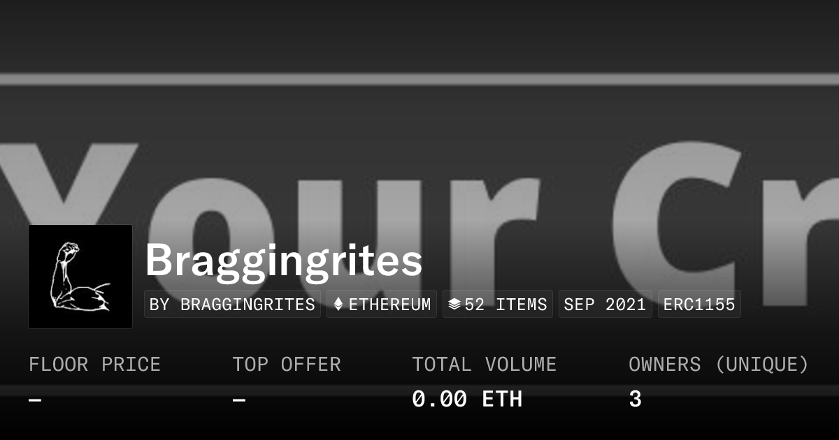 Braggingrites - Collection | OpenSea