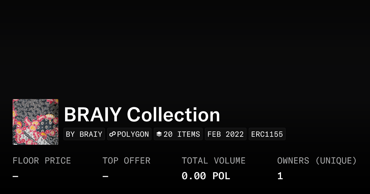 BRAIY Collection - Collection | OpenSea