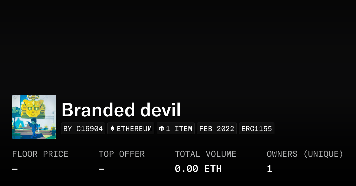 Branded devil - Collection | OpenSea
