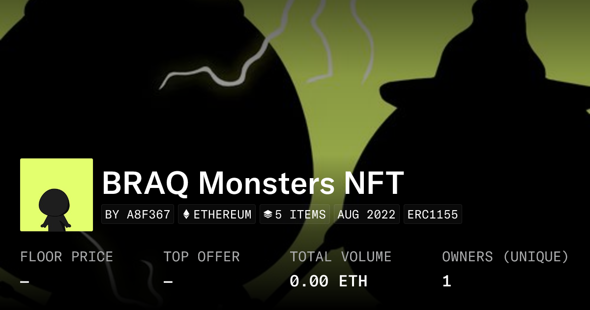 BRAQ Monsters NFT - Collection | OpenSea
