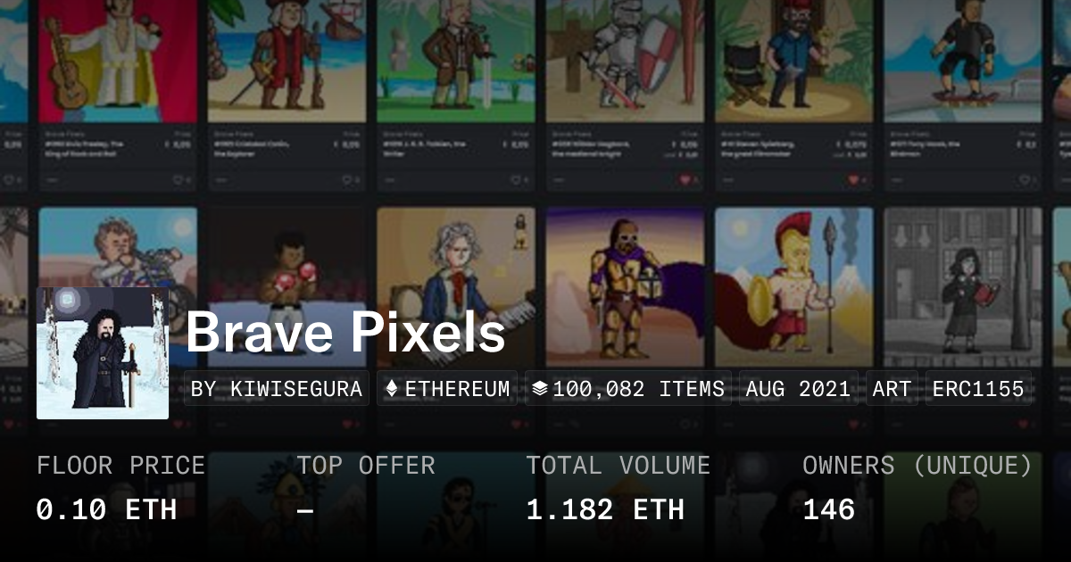 Brave Pixels - Colección | OpenSea