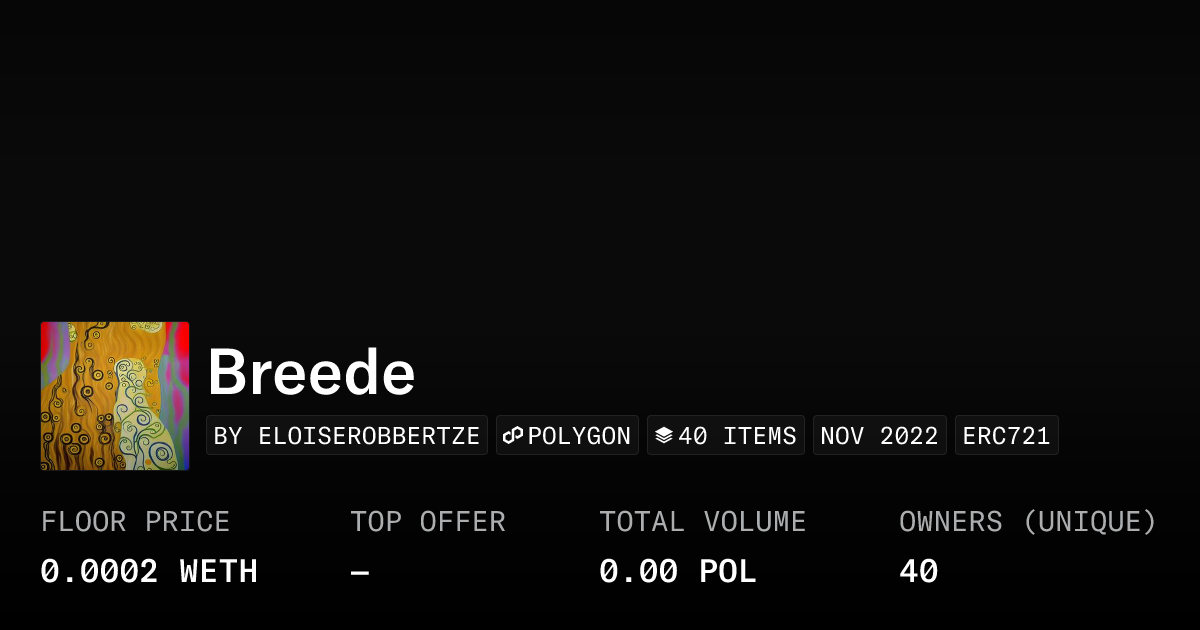 Breede - Collection | OpenSea