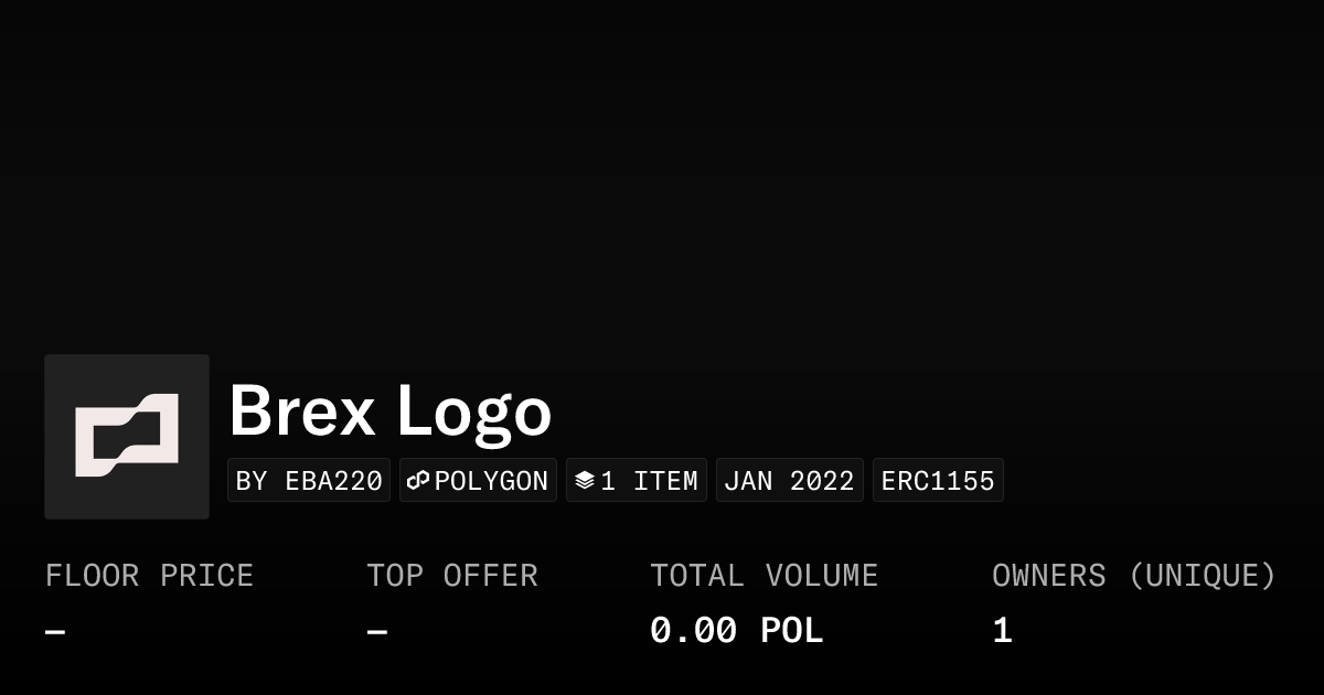 Brex Logo - Collection | OpenSea
