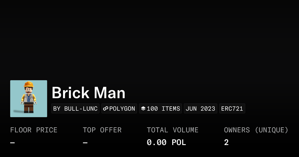 Brick Man - Collection | OpenSea
