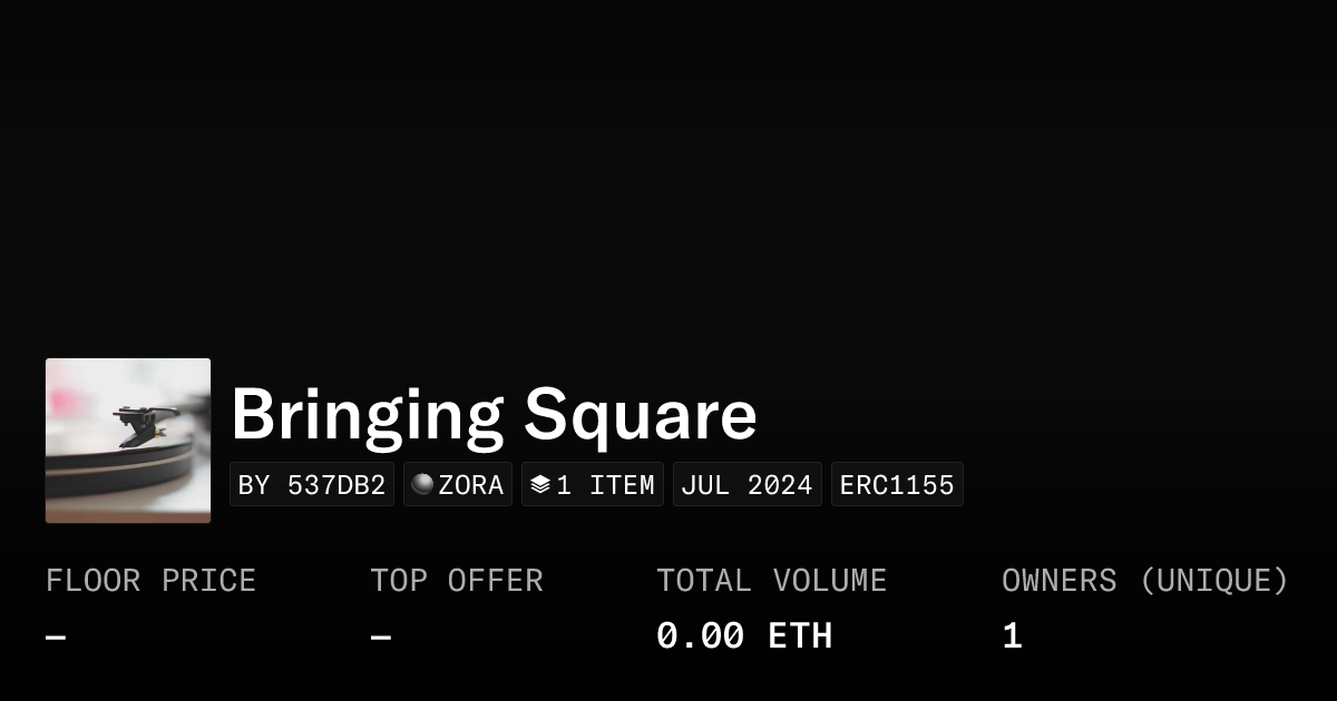 Bringing Square - Collection | OpenSea