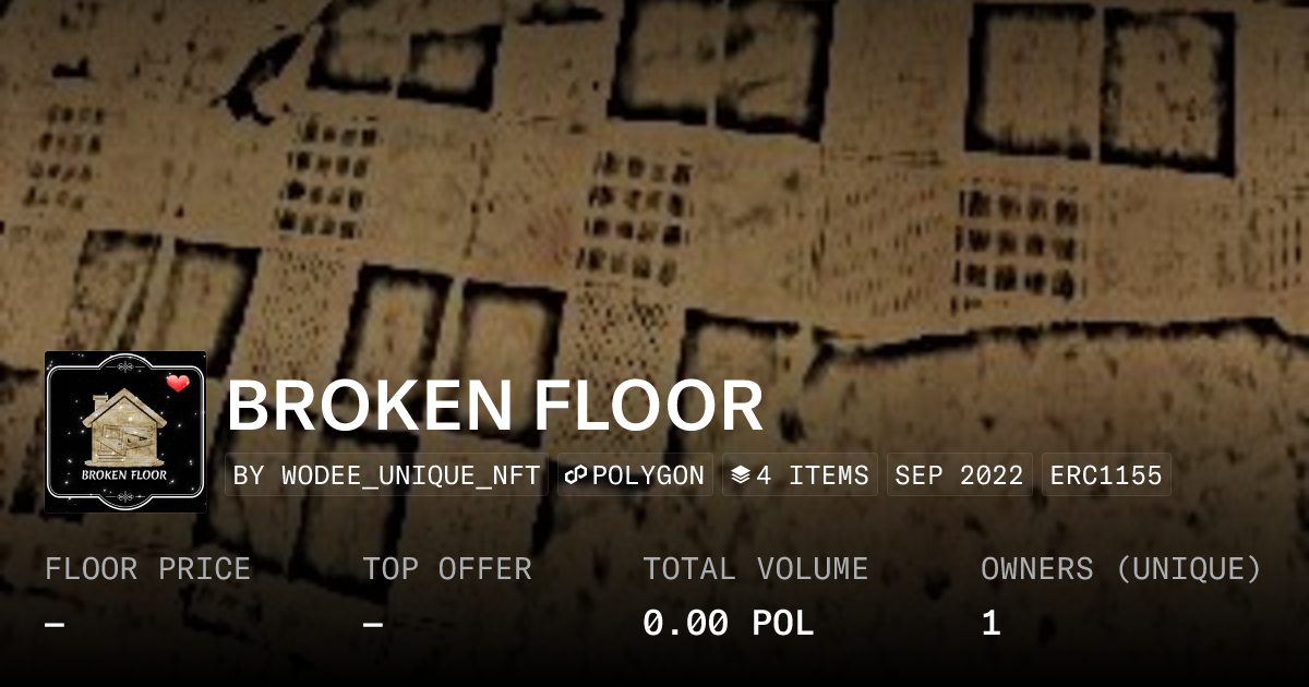 BROKEN FLOOR - Collection | OpenSea