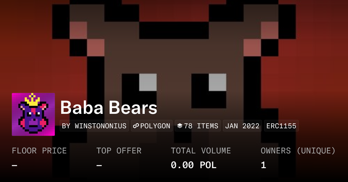 Baba Bears - Collection | OpenSea