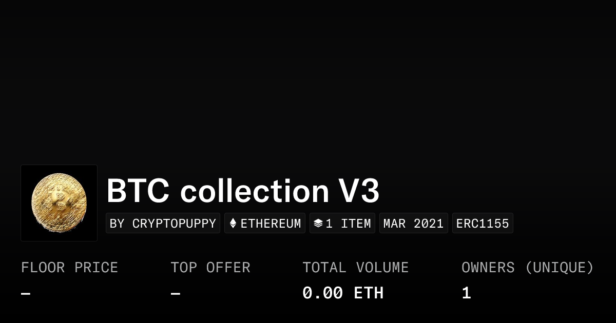 BTC collection V3 - Collection | OpenSea