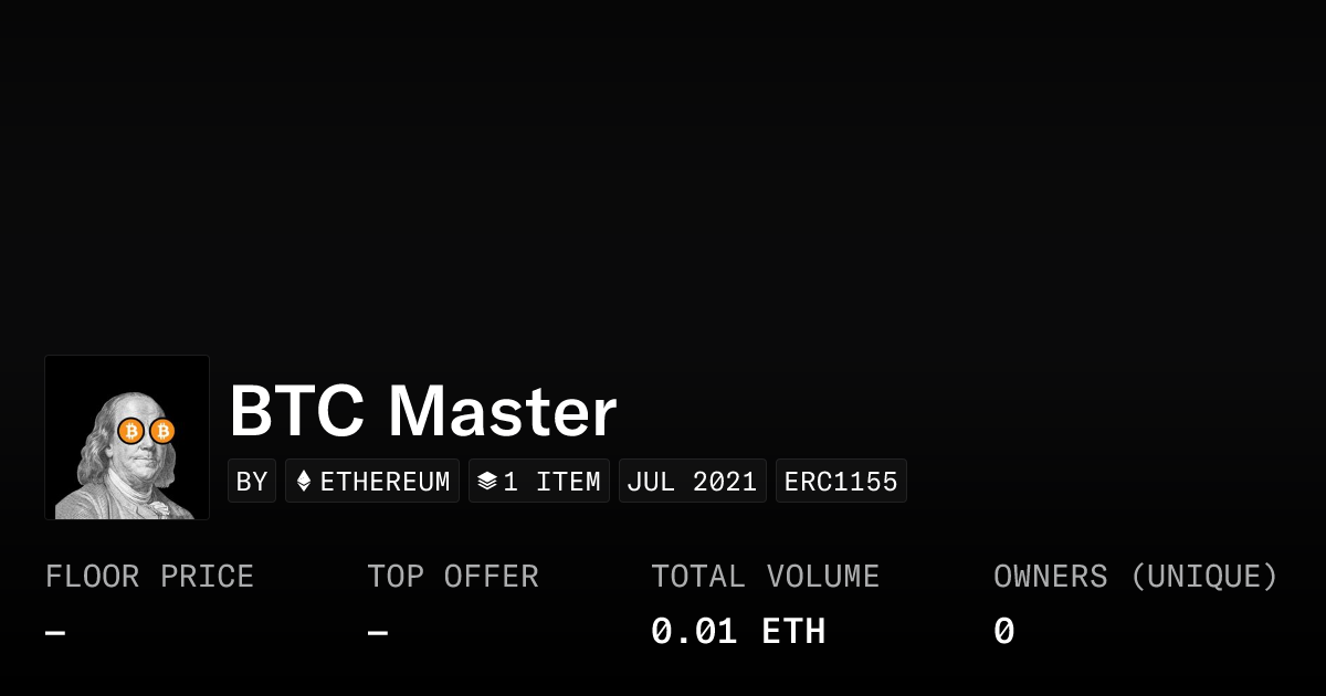 BTC Master - Collection | OpenSea