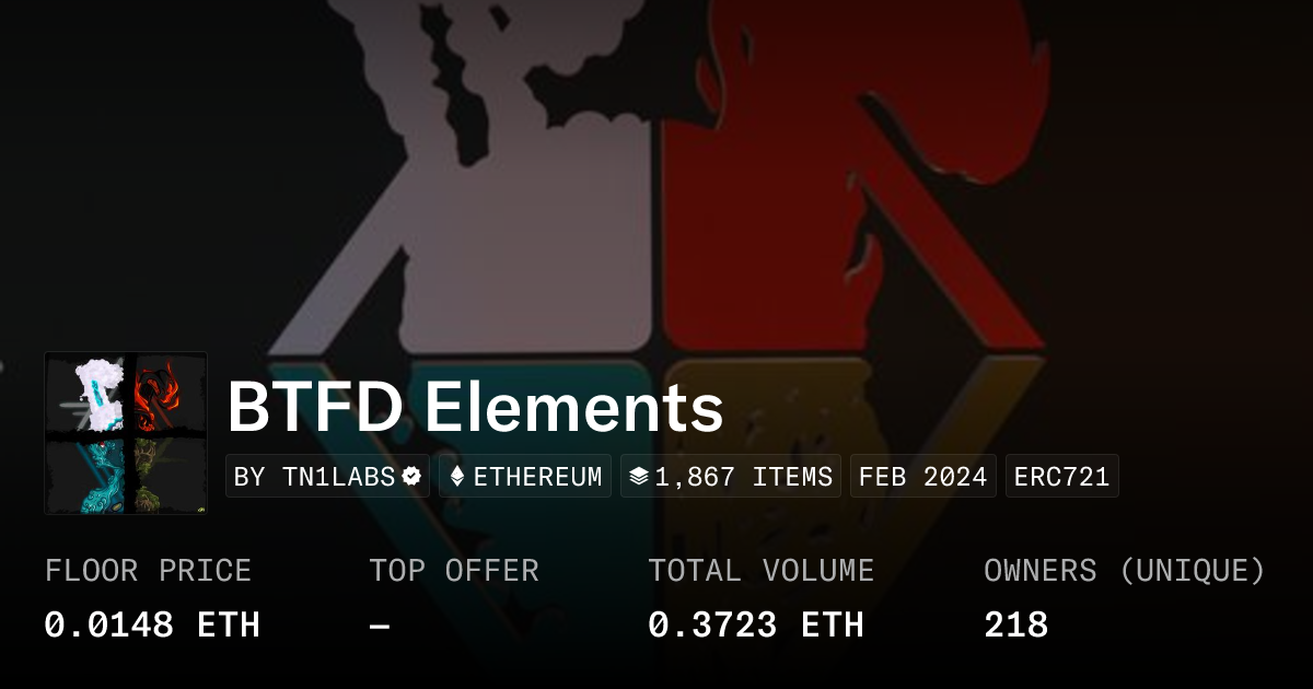BTFD Elements - Collection | OpenSea