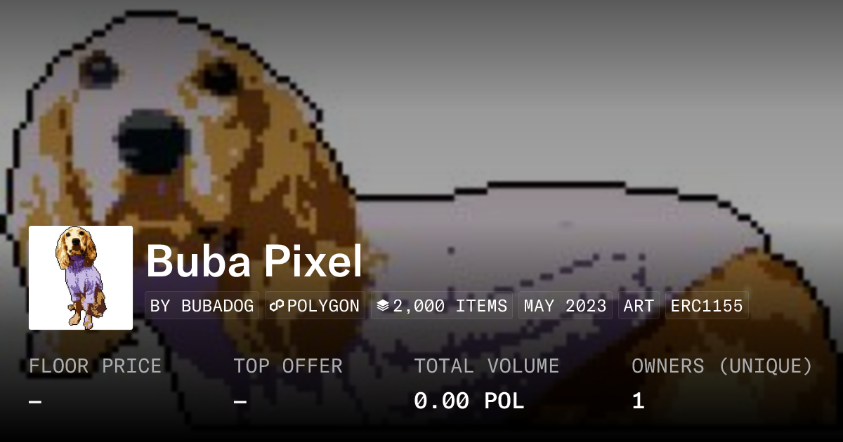 Buba Pixel - Collection | OpenSea