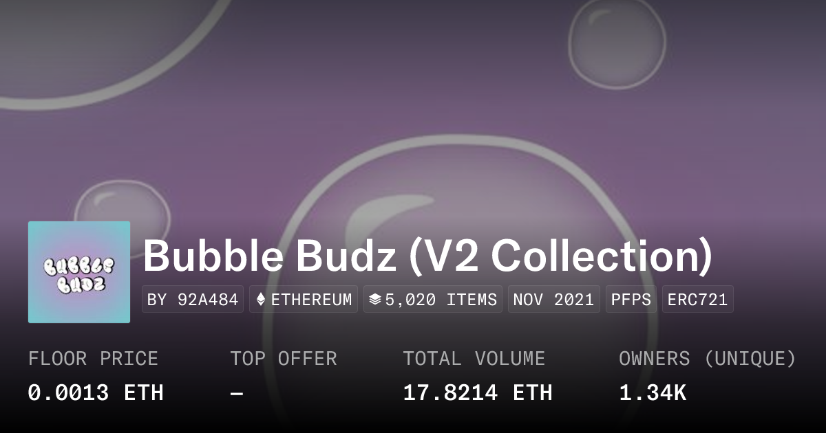 Bubble Budz (V2 Collection) - Collection | OpenSea