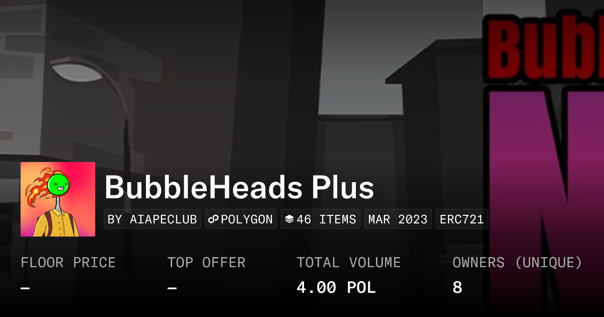 BubbleHeads Plus - Collection | OpenSea