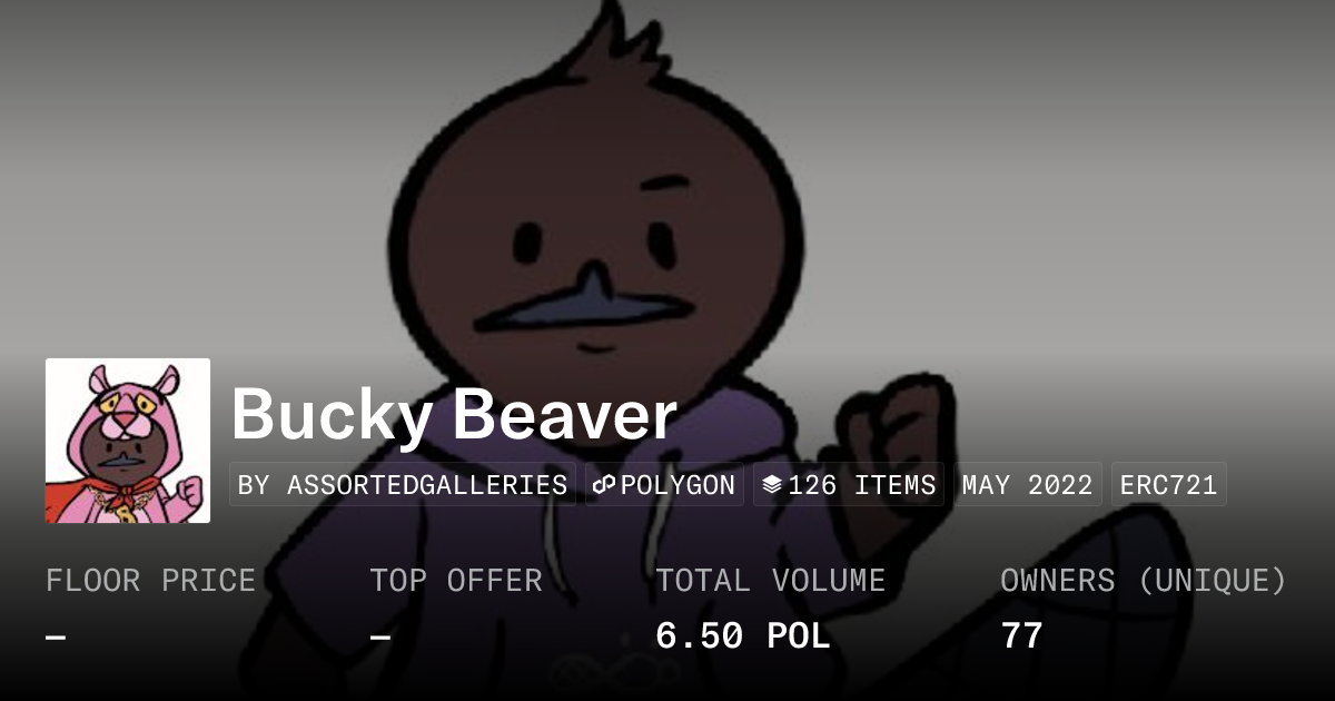 Bucky Beaver - Collection | OpenSea