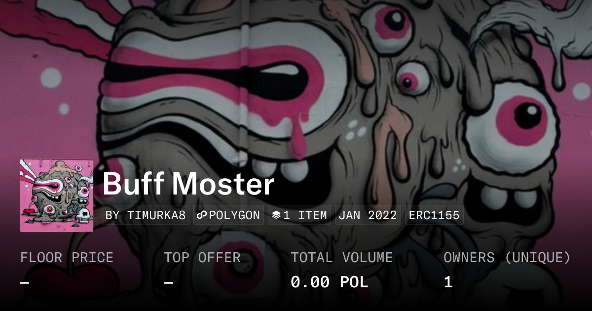 Buff Moster - Collection | OpenSea