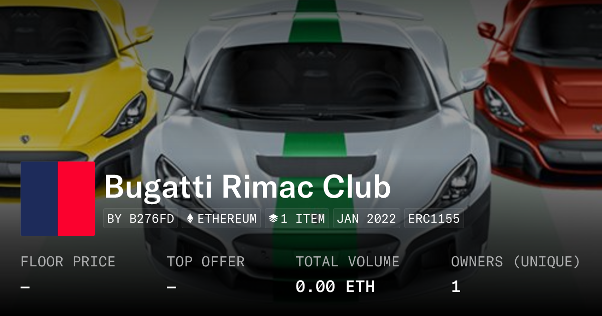 Bugatti Rimac Club - Collection | OpenSea