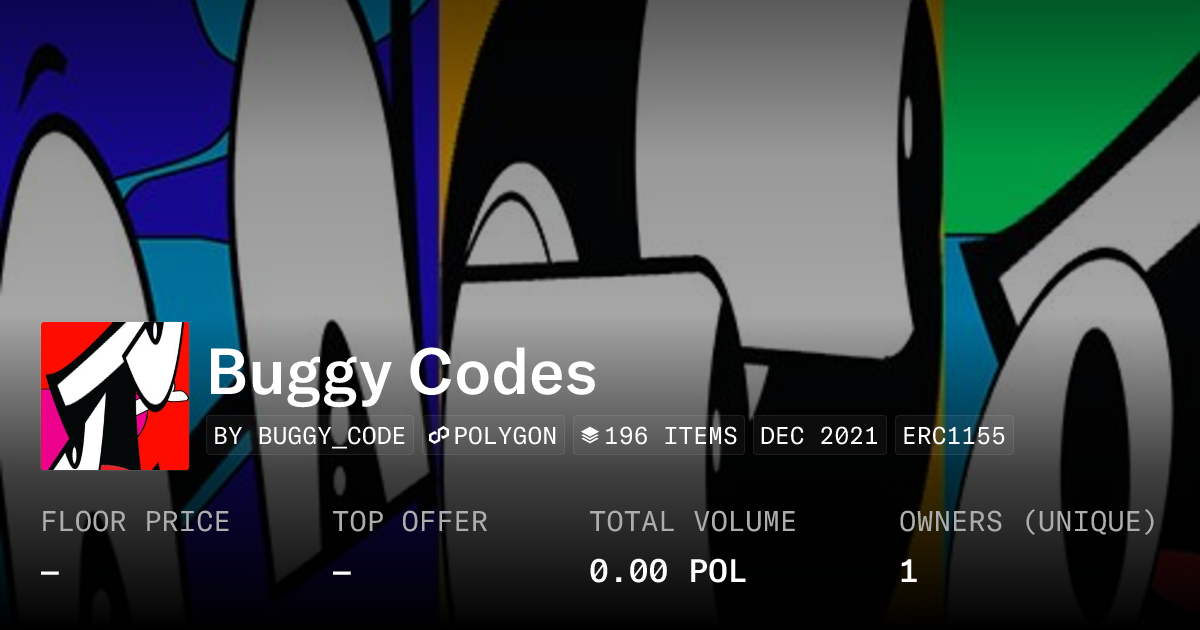 Buggy Codes - Collection | OpenSea