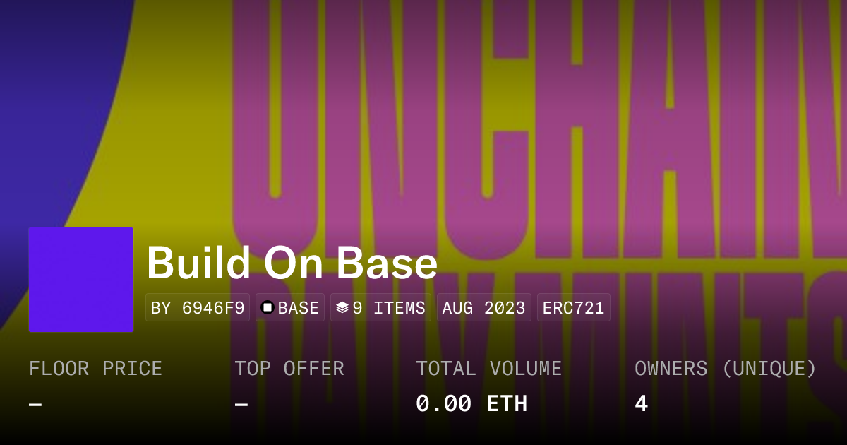 Build On Base - Collection | OpenSea