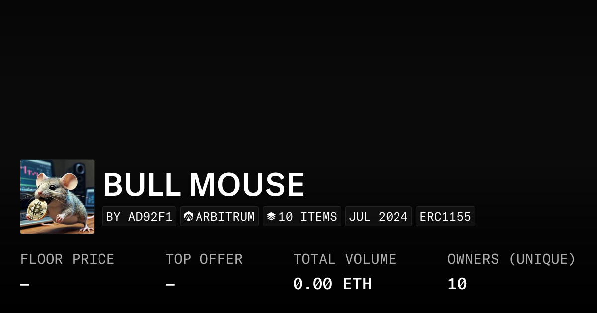 BULL MOUSE - Collection | OpenSea