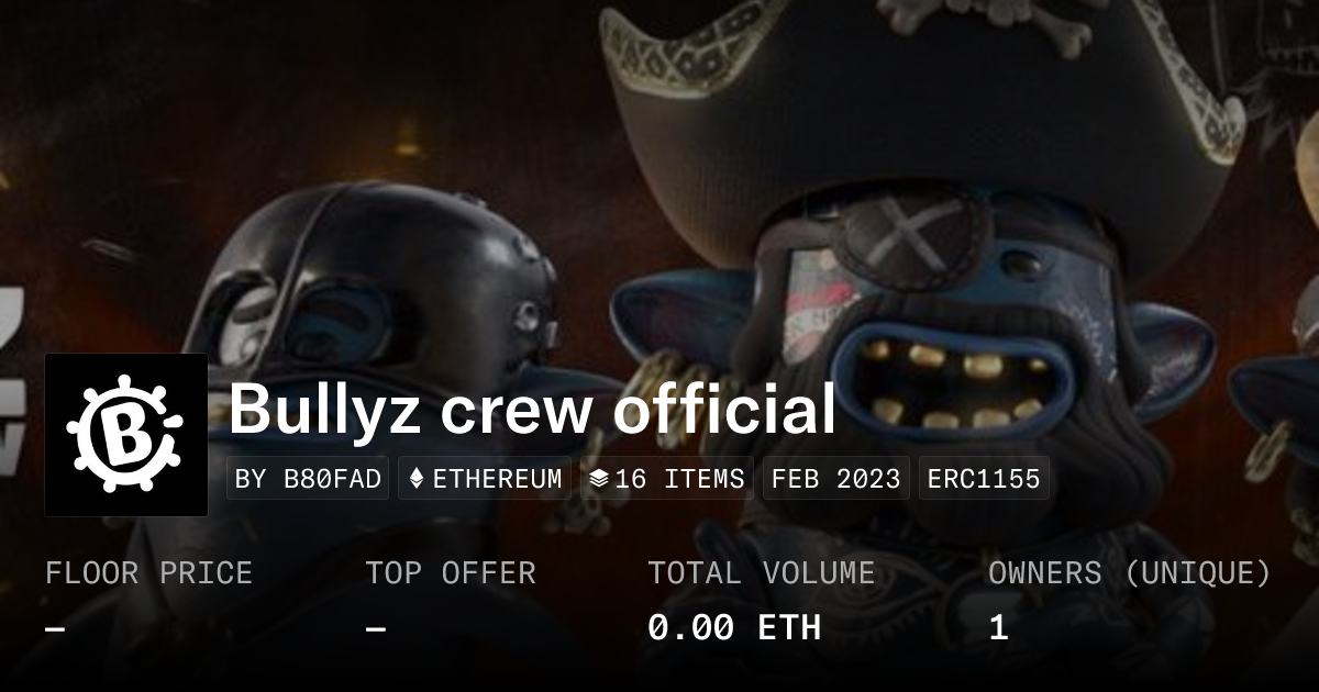 Bullyz crew official - Collection | OpenSea