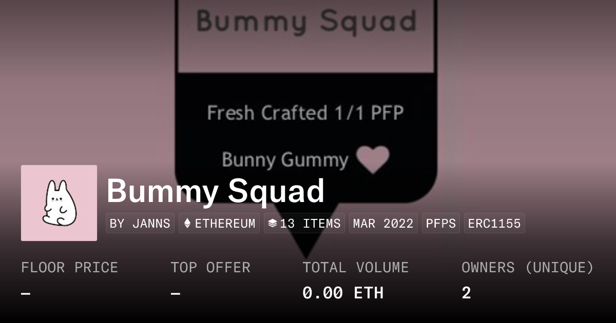 Bummy Squad - Collection | OpenSea