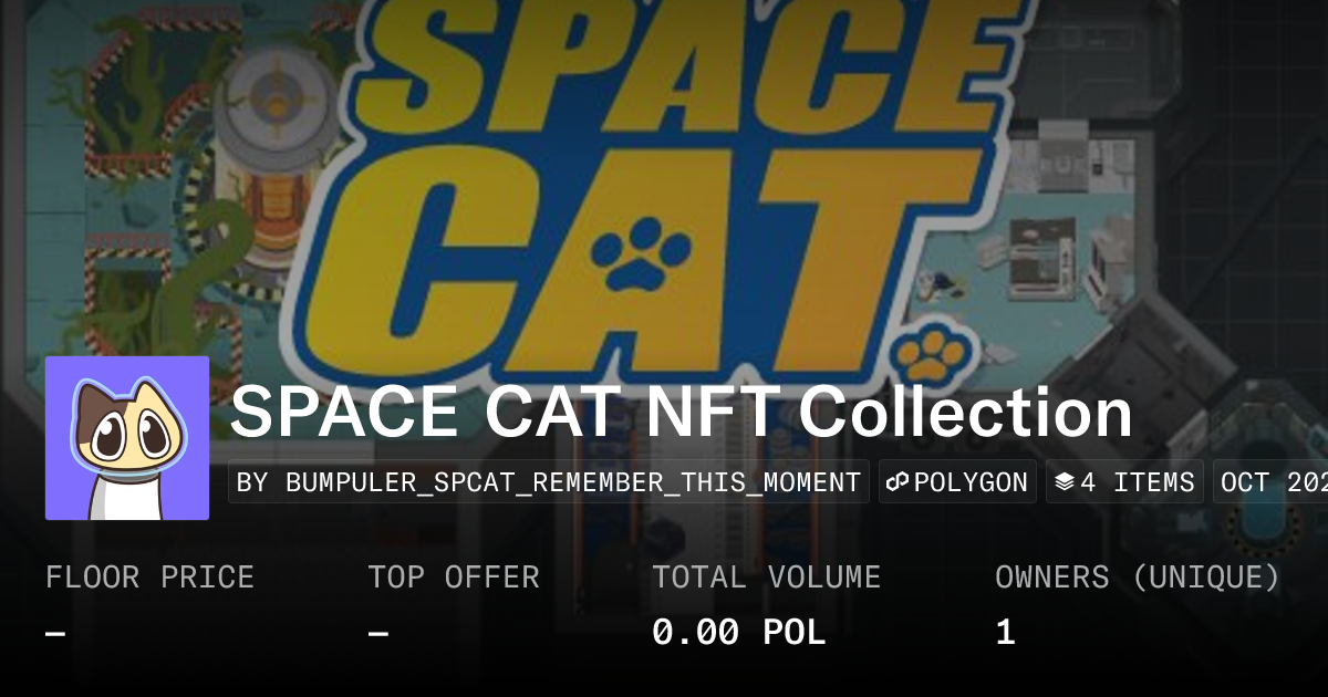 SPACE CAT NFT Collection - Collection | OpenSea