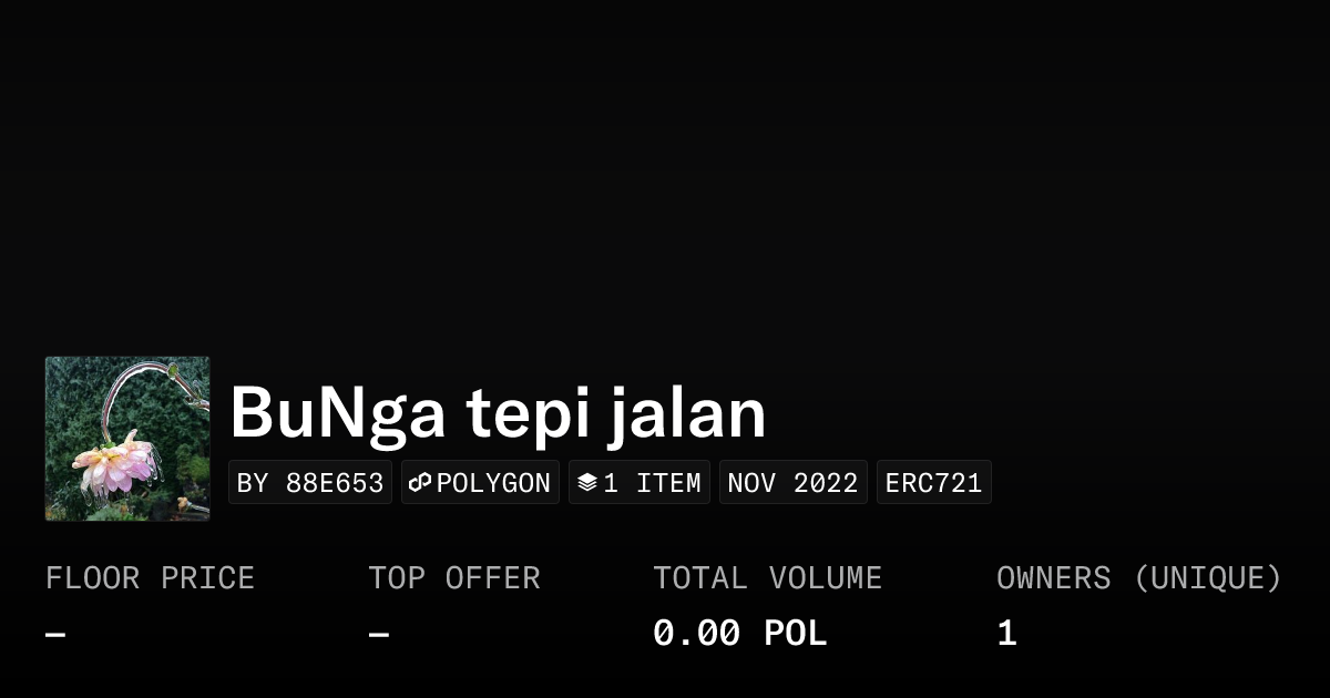 BuNga tepi jalan - Collection | OpenSea