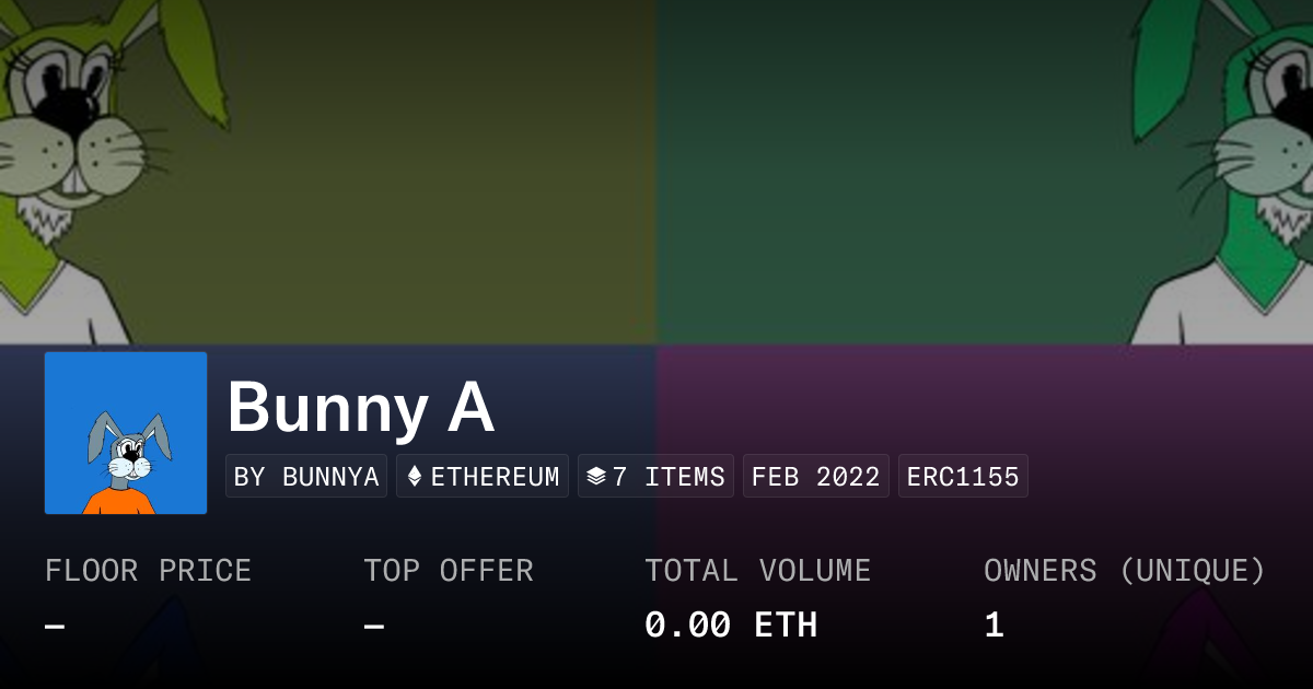 Bunny A - Collection | OpenSea