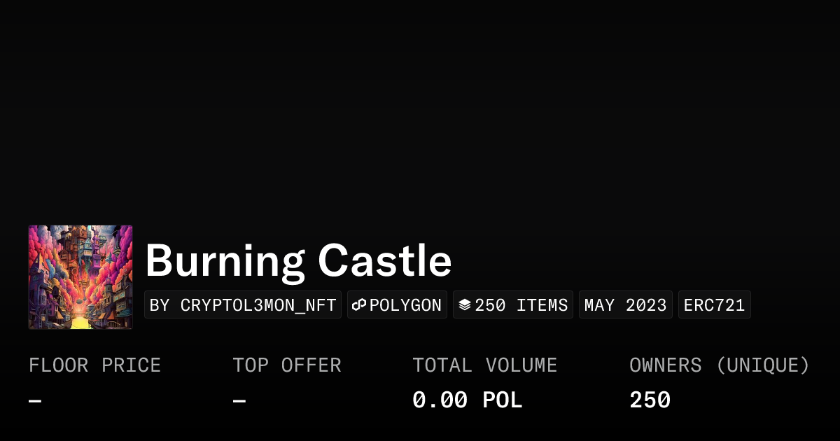 Burning Castle - Collection | OpenSea