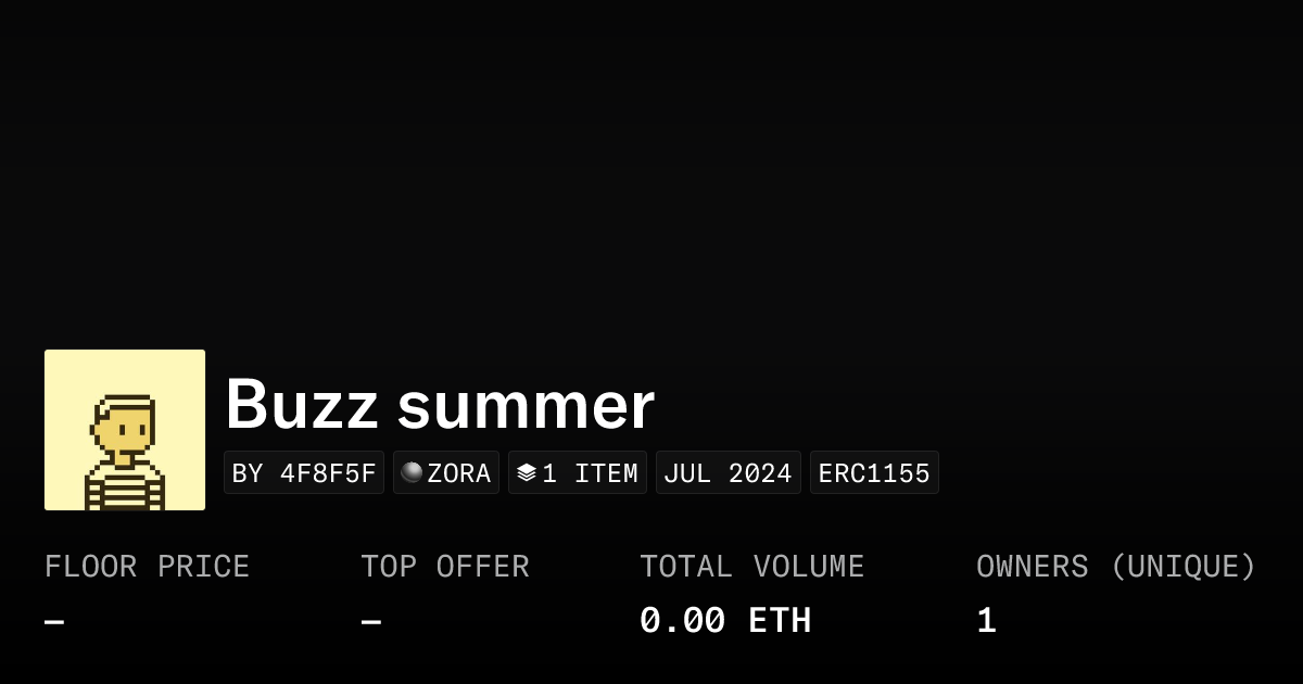 Buzz summer - Collection | OpenSea