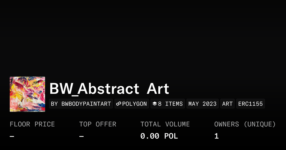 BW_Abstract Art - Collection | OpenSea