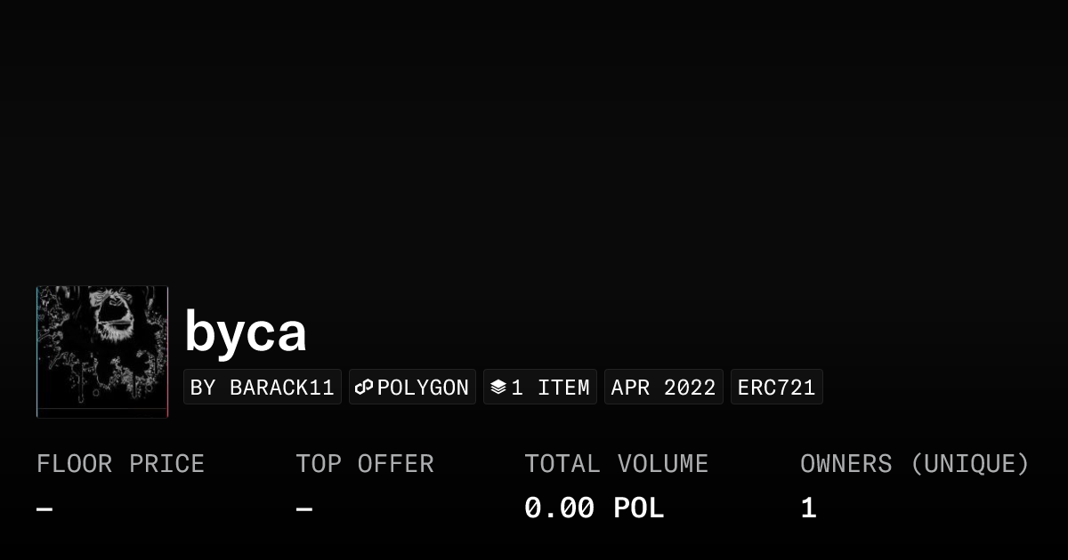 byca - Collection | OpenSea