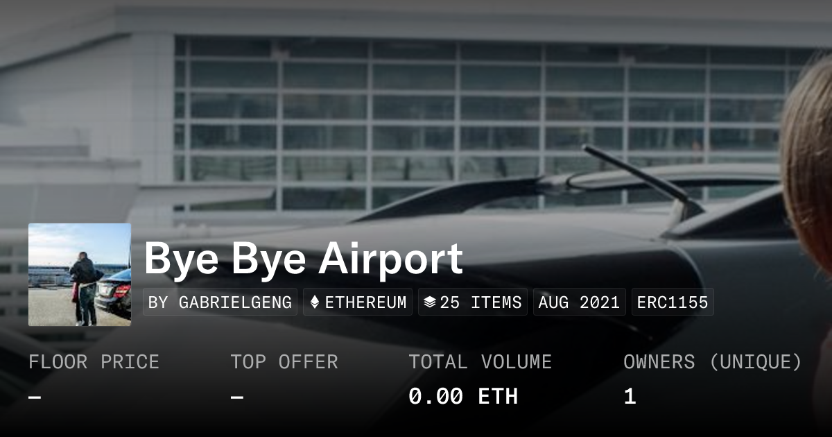 Bye Bye Airport - Collection | OpenSea