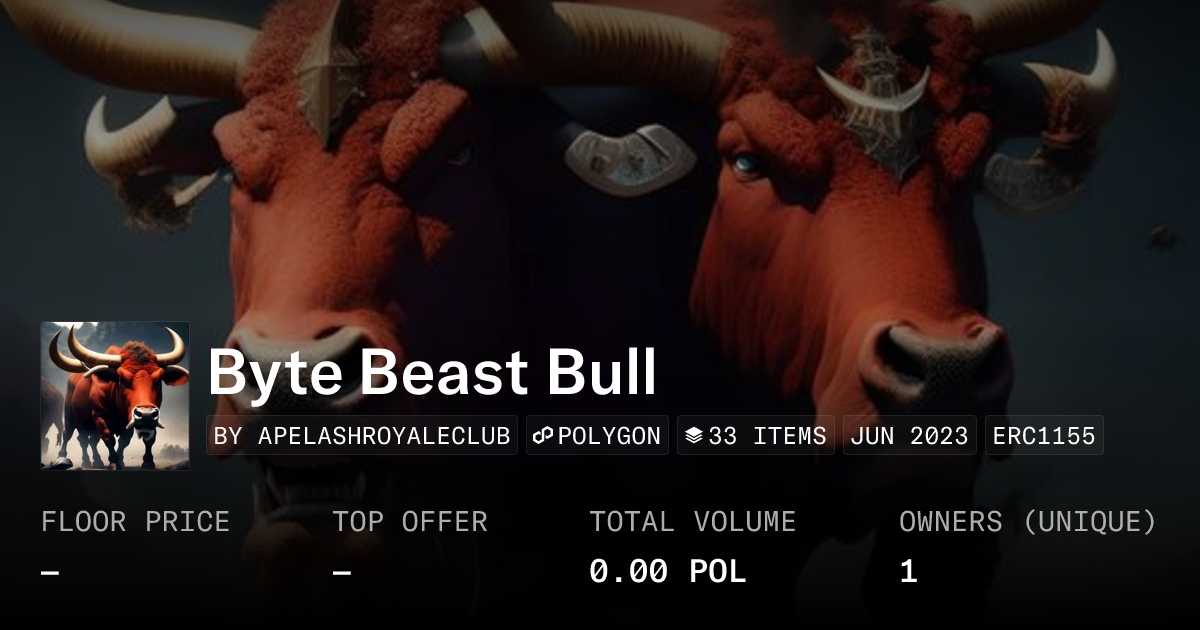 Byte Beast Bull - Collection | OpenSea