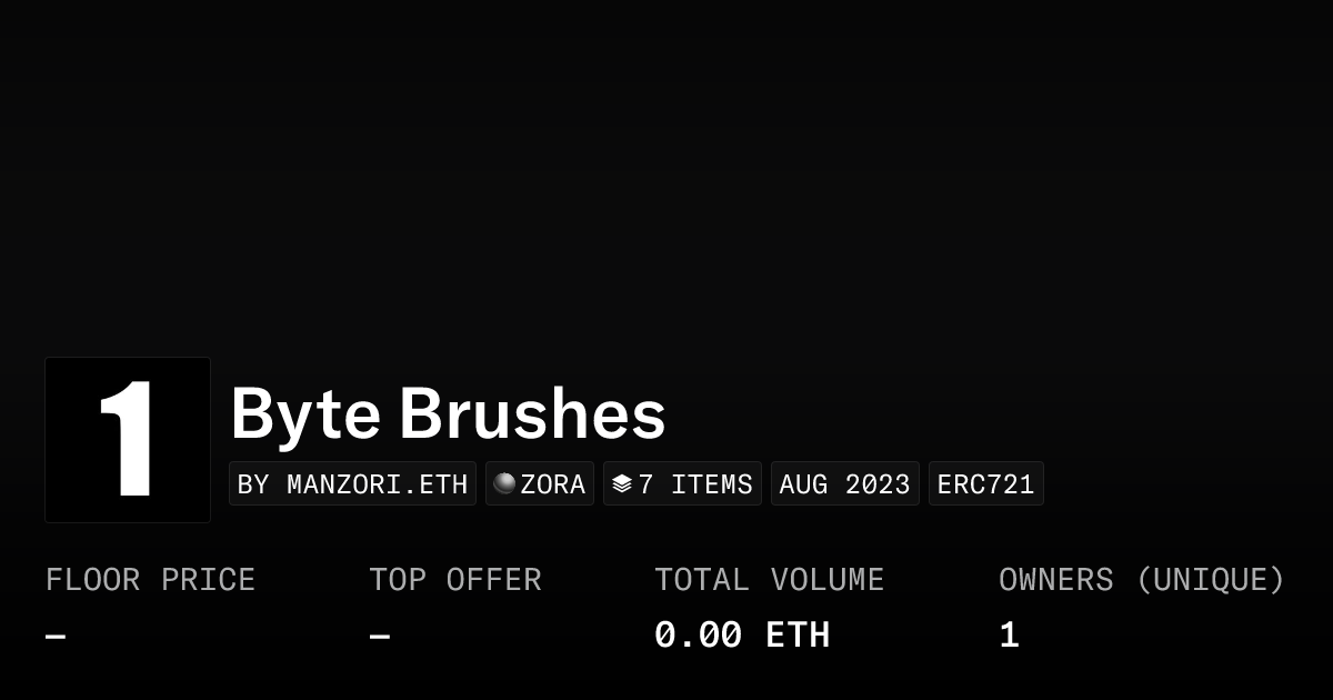 Byte Brushes - Collection | OpenSea