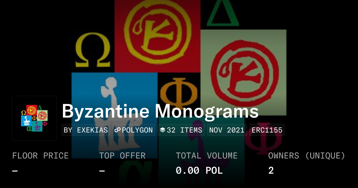 Byzantine Monograms - Collection | OpenSea