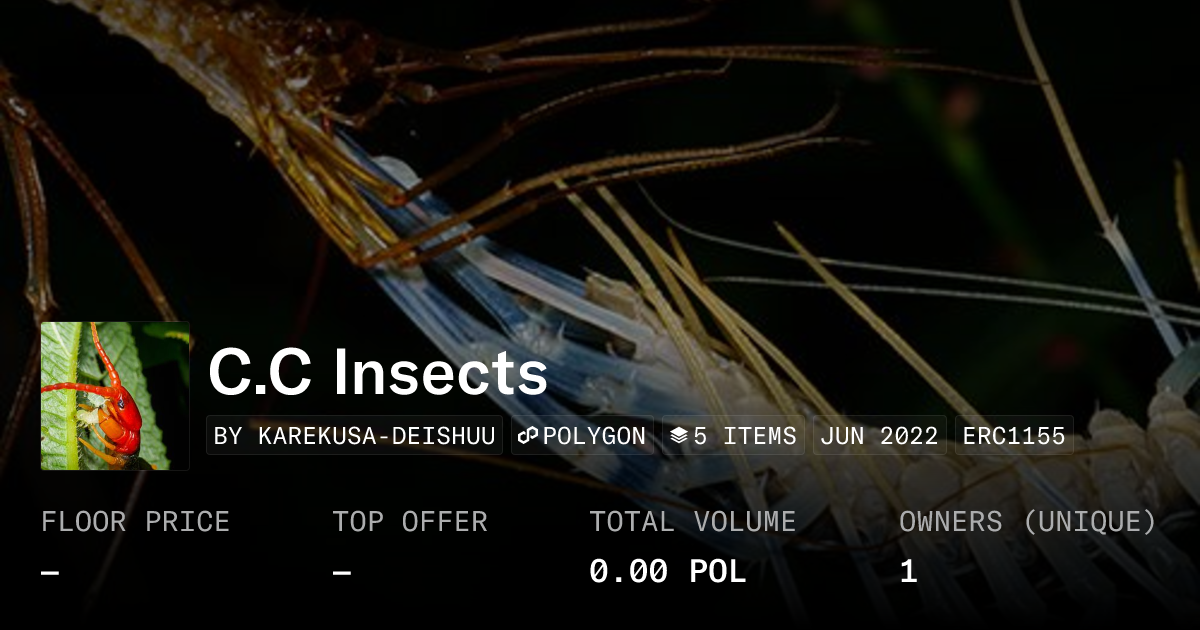 C.C Insects - Collection | OpenSea