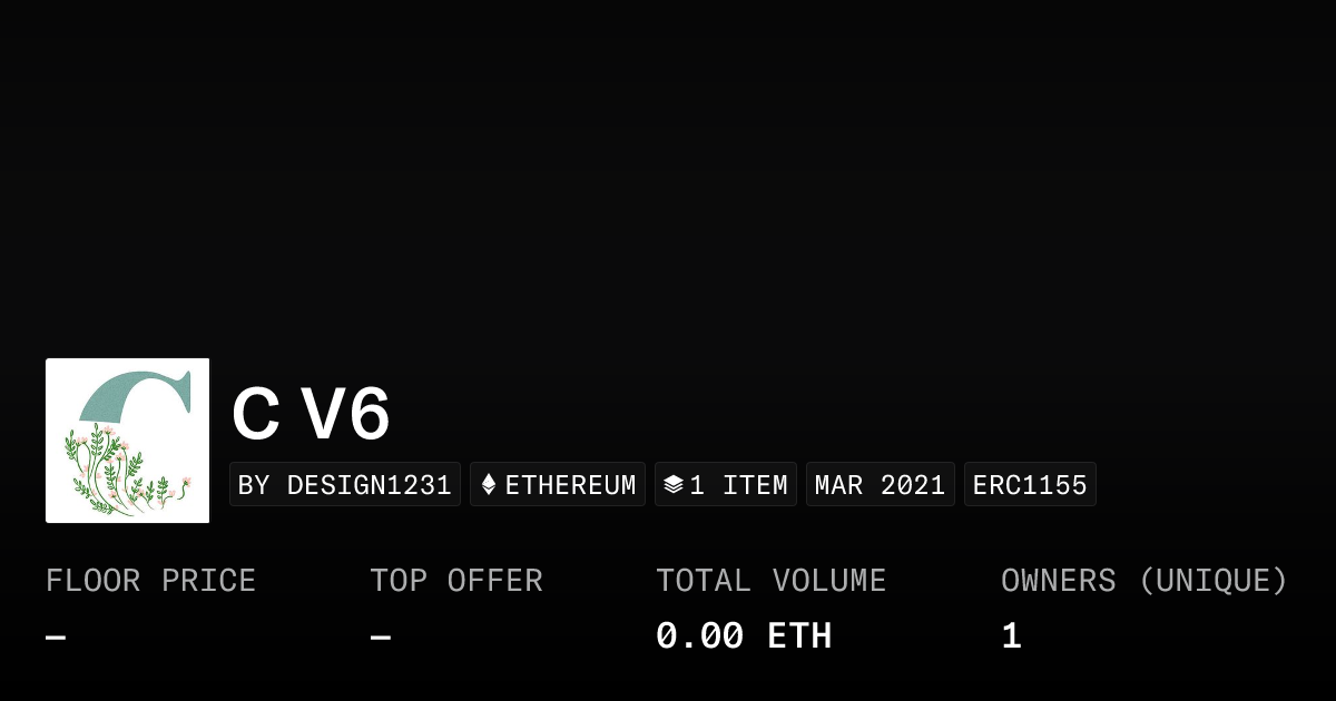 C V6 - Collection | OpenSea
