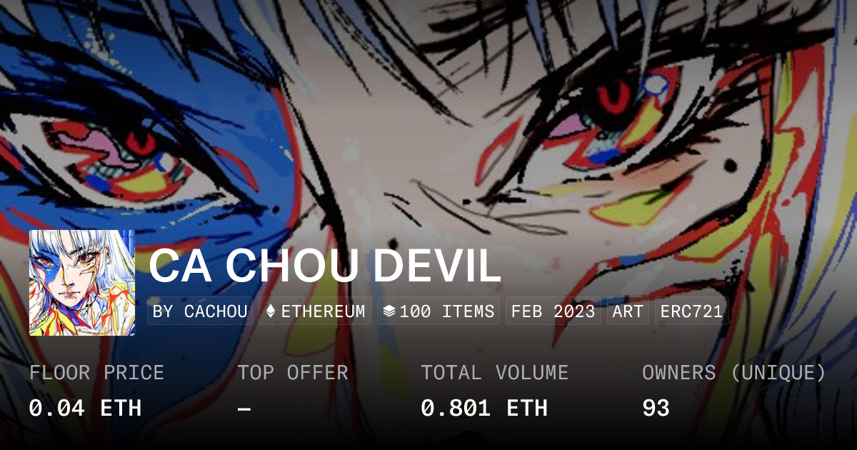 CA CHOU DEVIL - Collection | OpenSea