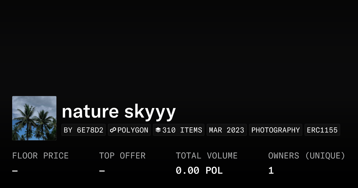 nature skyyy - Collection | OpenSea
