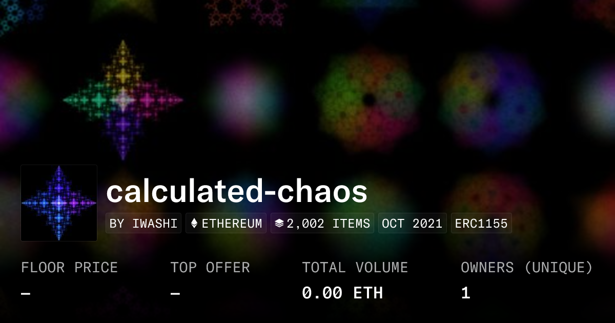 calculated-chaos - Collection | OpenSea