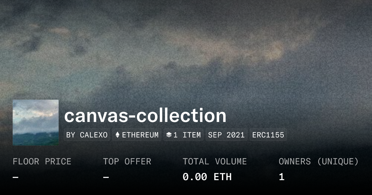 canvas-collection - Collection | OpenSea