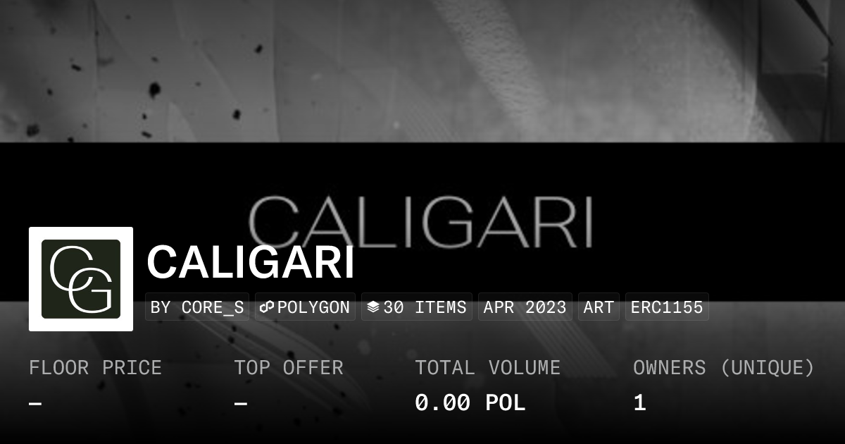 CALIGARI - Collection | OpenSea