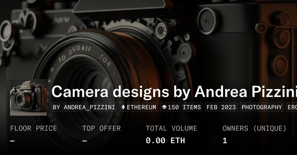 Camera designs by Andrea Pizzini - Collection | OpenSea