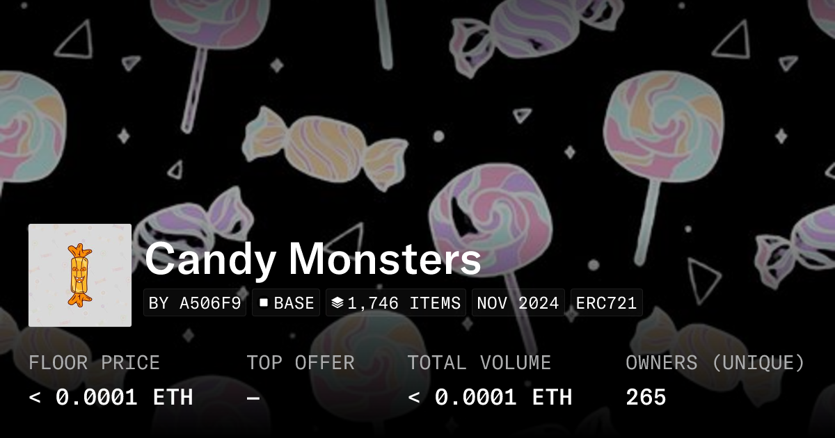 Candy Monsters - Collection | OpenSea