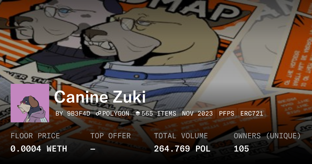 Canine Zuki - Collection | OpenSea