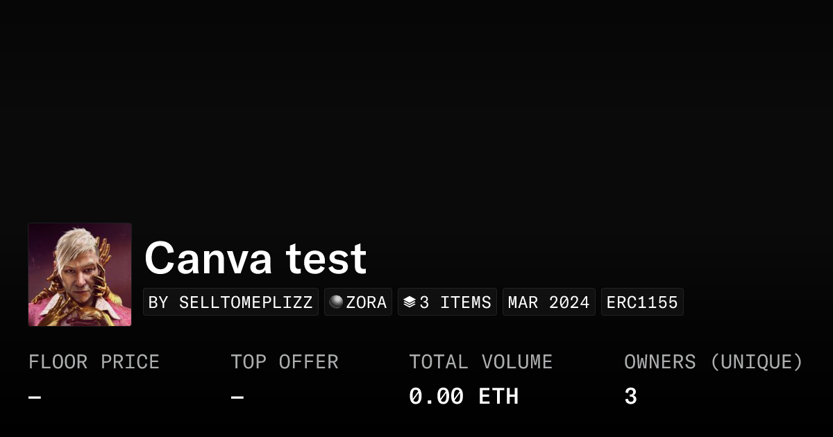 Canva test - Collection | OpenSea